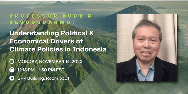 Understanding Political & Economic Drivers of Climate Policies in Indonesia with Professor Budy ...